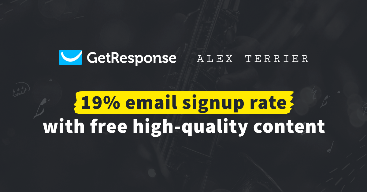 Alex Terrier – case study | GetResponse